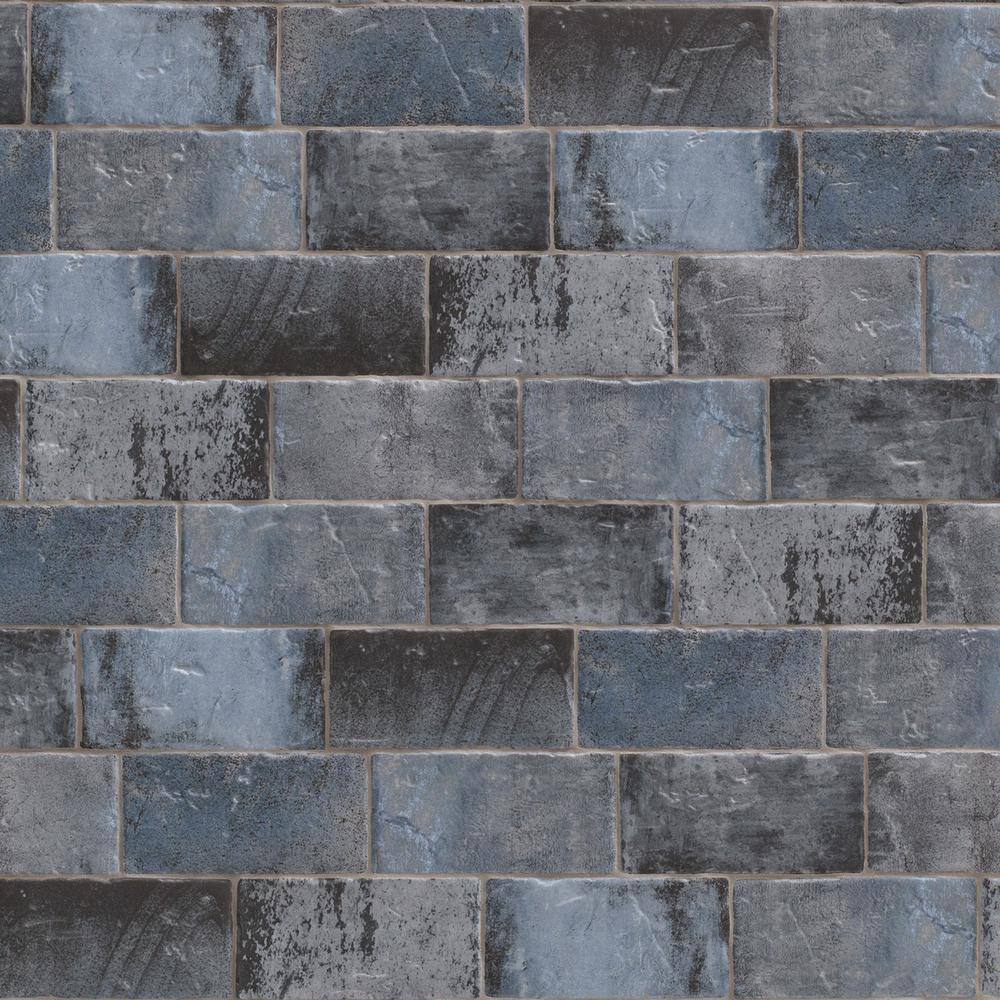 Ivy Hill Tile Tripoli Denim Blue 3.93 in. x 7.87 in. Matte Terracotta ...