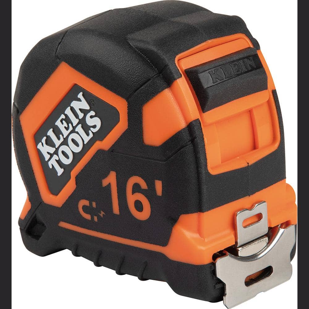 Klein Tools 16 ft. Magnetic Double-Hook Tape Measure 9216 - The Home Depot