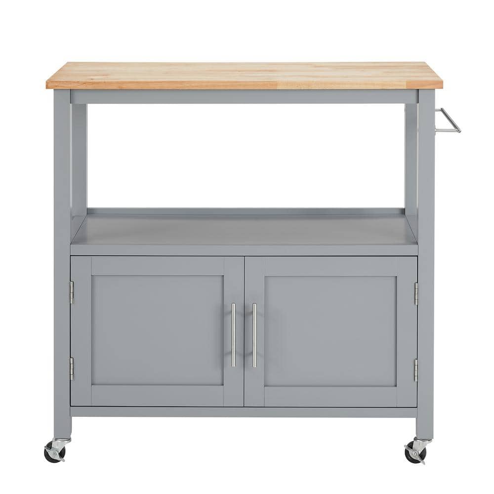 Easy Goods Living Margo Grey Service Kitchen Cart SKEGL19470GY - The ...