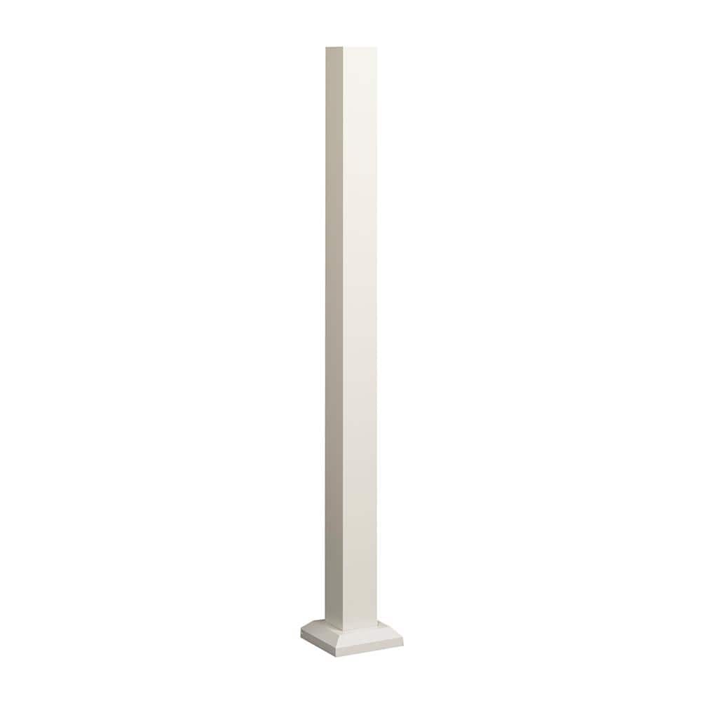 FORTRESS Al13 Home Rail 45.5 in. H x 3 in. W Aluminum Matte White Blank ...