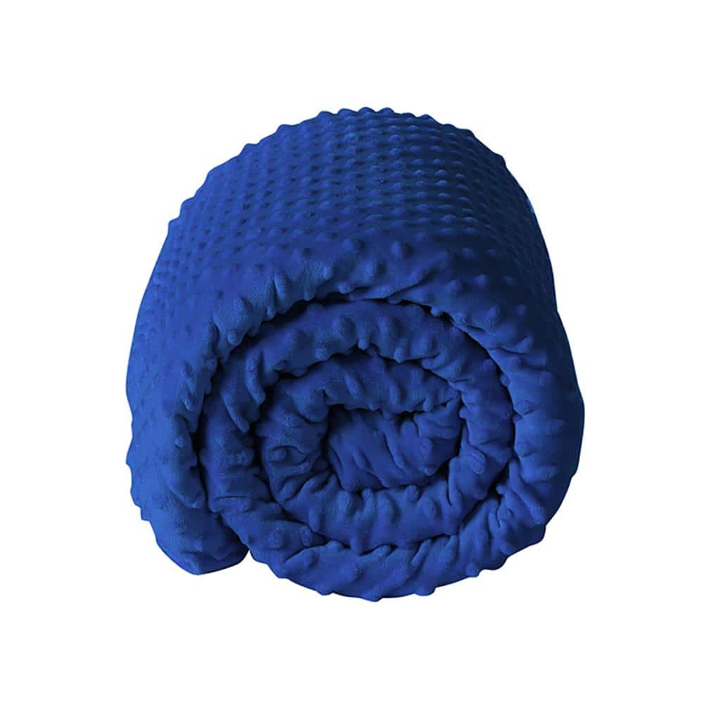 swift home Blue 41 in. x 60 in. -07 lbs. Weighted Blanket with Dotted ...