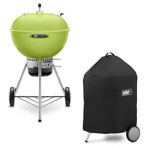 Weber Master-Touch 22 in. Charcoal Grill in Black with Built-In ...