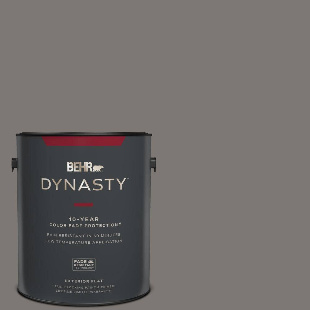BEHR DYNASTY 1 gal. #790F-5 Amazon Stone Flat Exterior Stain-Blocking ...
