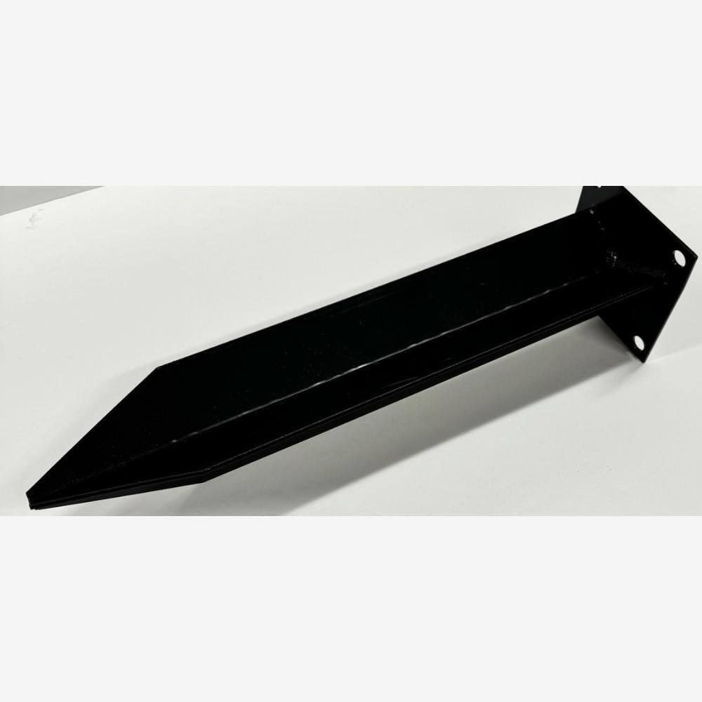 OUTDECO 24 in. x 4.75 in. Black Galvanized Steel No Dig Ground Spike ...