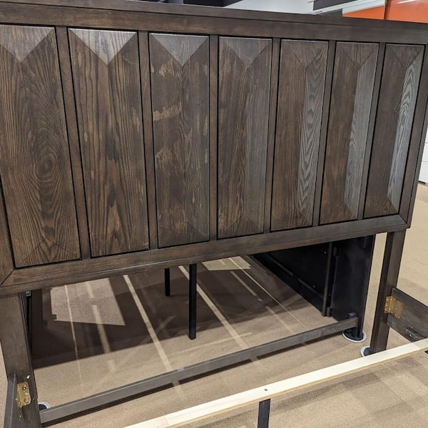 Furniture of America Pinnete 3-Piece Espresso Wood Queen Bedroom Set ...