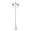 Bel Air Lighting Parkway 7.6 ft. 3-Light White Outdoor Lamp Post Light ...