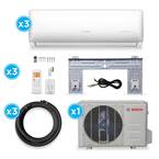 DuctlessAire 21 SEER 27, 000 BTU 2.25 Ton 3-Zone Ductless Mini Split ...