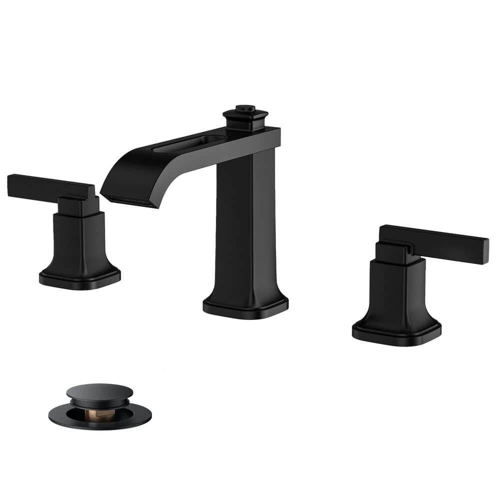 Forious pro 8 in. Widespread Double-Handle Bathroom Faucet with Pop-Up ...