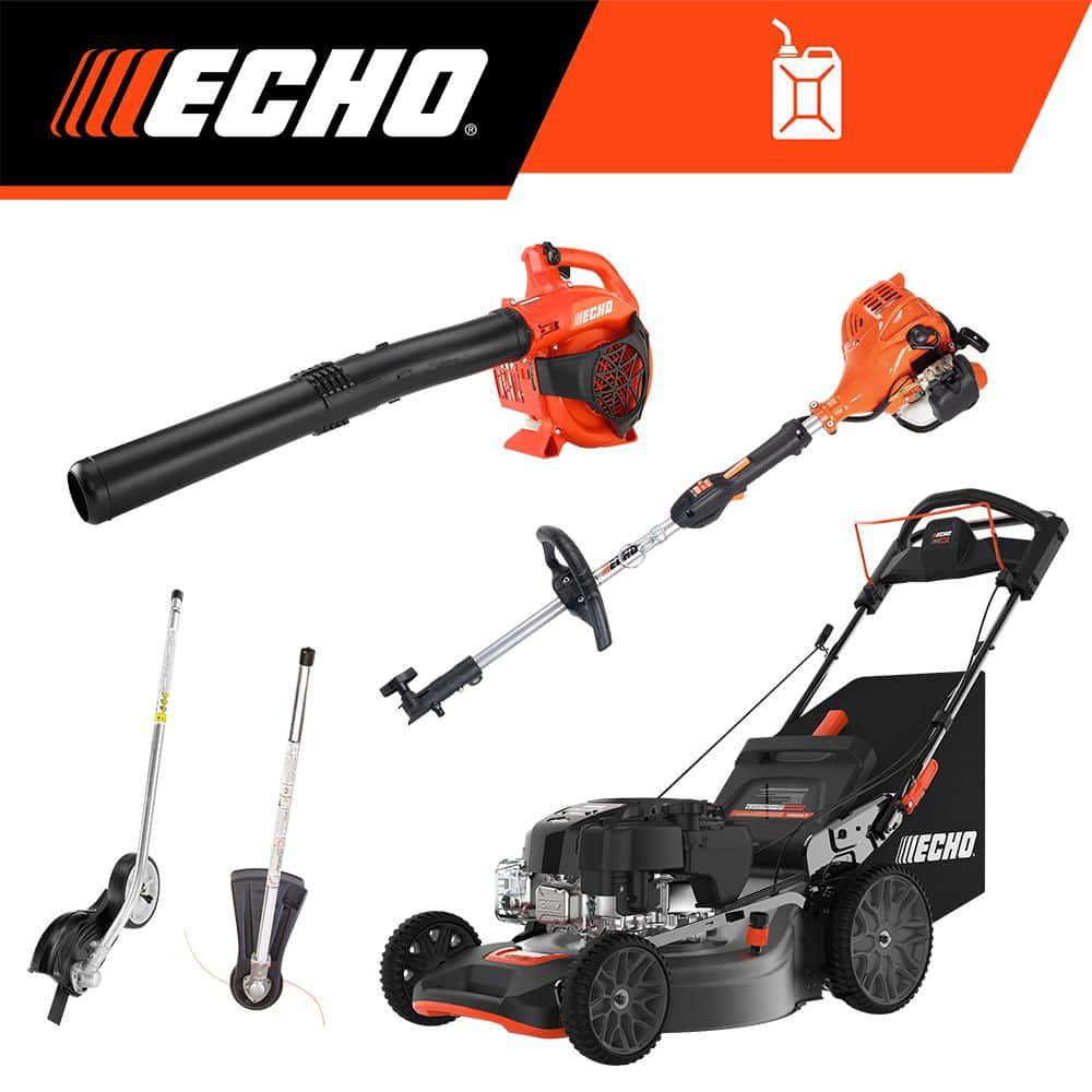 ECHO 21 in. 190 cc Gas 3-in-1 RWD Self-Propelled Mower, 21.2 cc ...