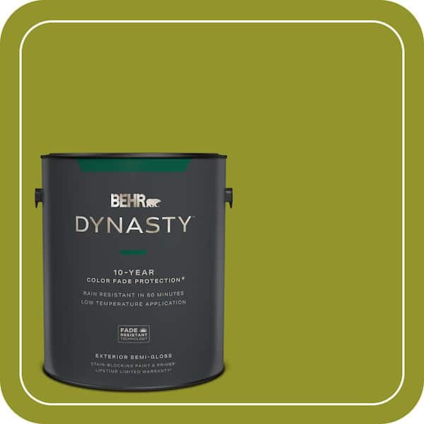 BEHR DYNASTY 1 gal. #P350-7 Lazy Lizard Semi-Gloss Exterior Stain ...