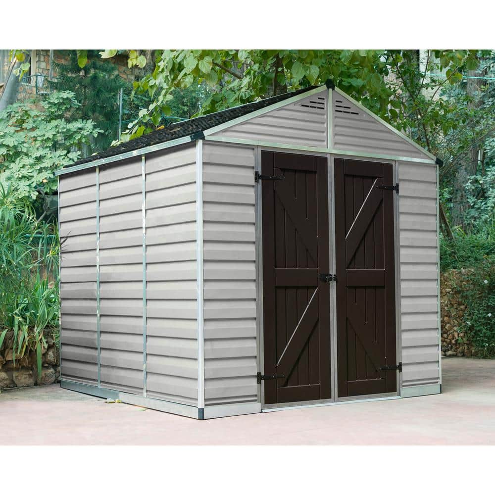 CANOPIA by PALRAM SkyLight 8 ft. W x 8 ft. D Resin Plastic Outdoor ...