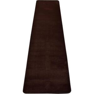 RugStylesOnline Euro Solid Collection Brown 26 in. W x 120 in. L Stair ...