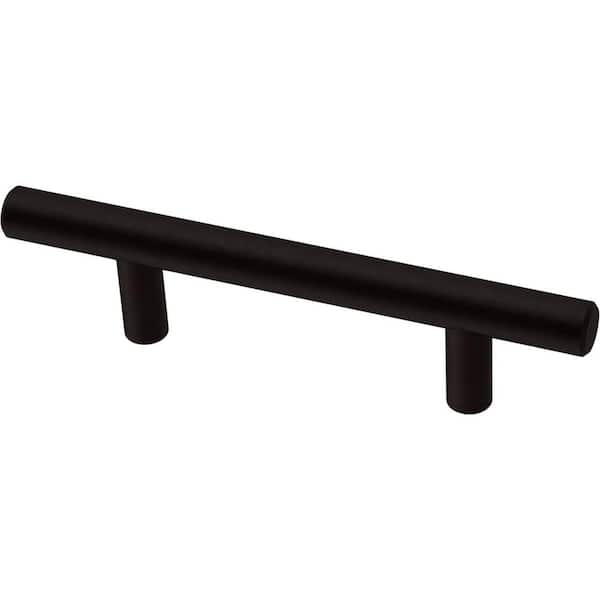 Liberty 25-Pack Simple Bar 3 in. (76 mm) Modern Matte Black Cabinet ...