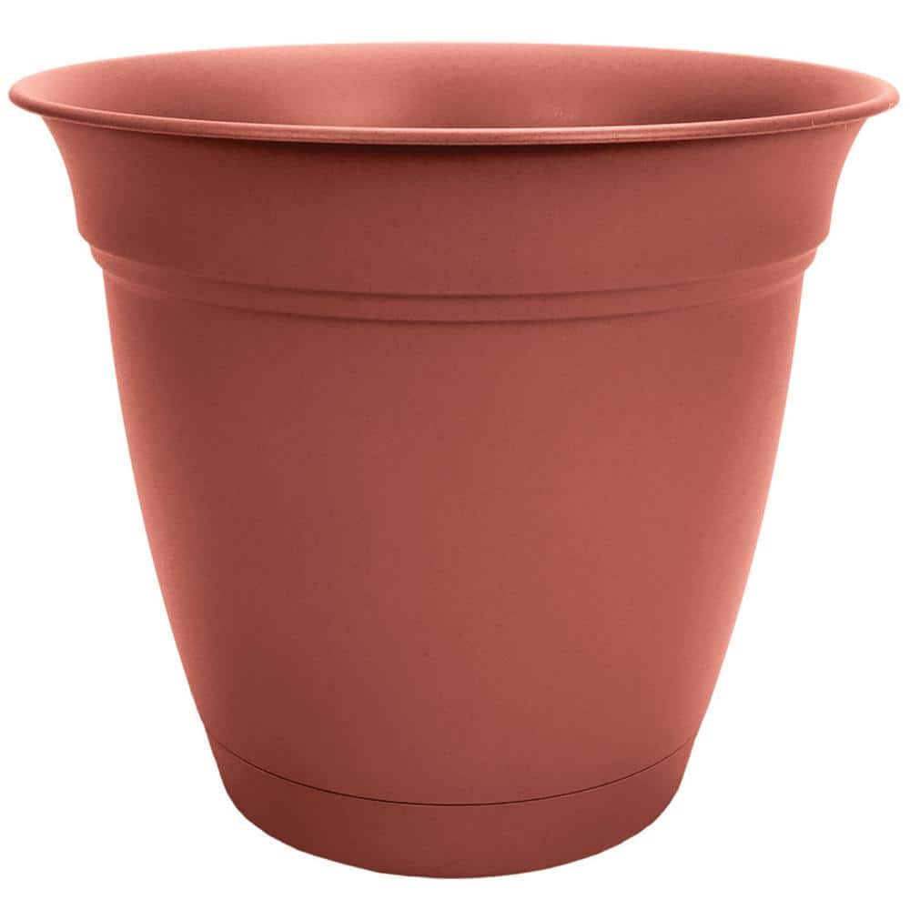 Vigoro 6 in. Mirabelle Small Clay Plastic Planter (6 in. D x 5.3 in. H ...