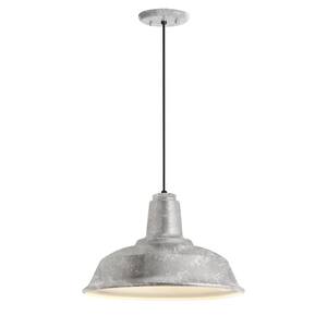 Troy RLM Dome 10.63 in. H 1-Light Galvanized Outdoor Wall Mount Sconce ...