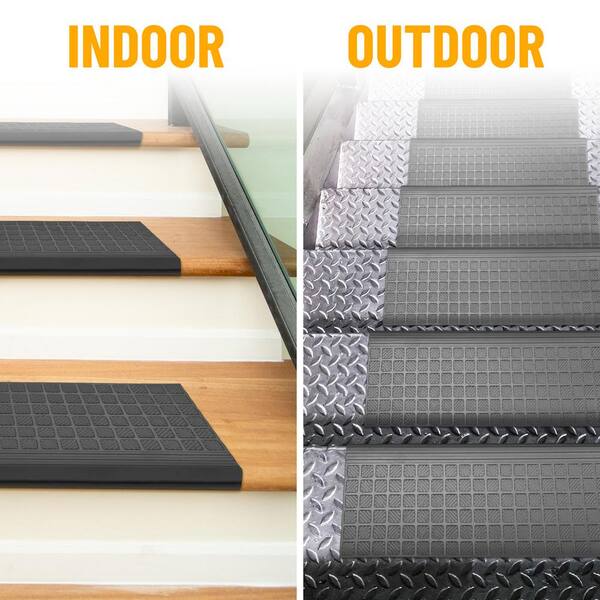 Outside Rubber Stair Treads Heavy Duty Outdoor Rubber Stair Treads