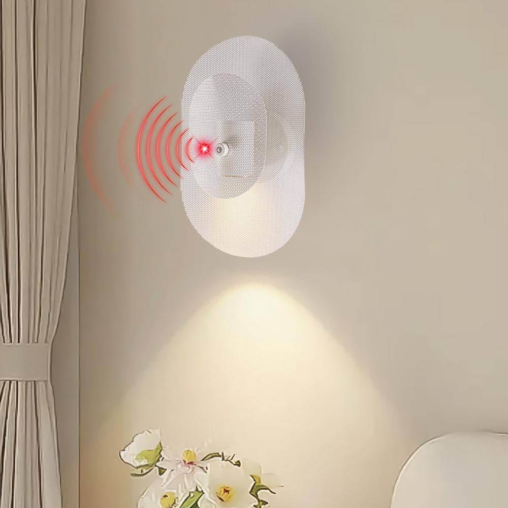 RICHARDERY 6 in. 1-Light White LED Dimmable Modern Linear Infrared ...