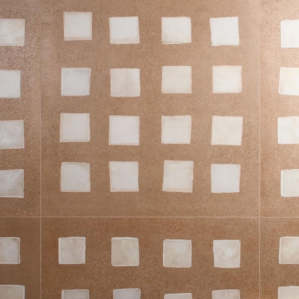 Ivy Hill Tile Vessira Deco Terracotta 35 in. x 35 in. Concrete Look ...