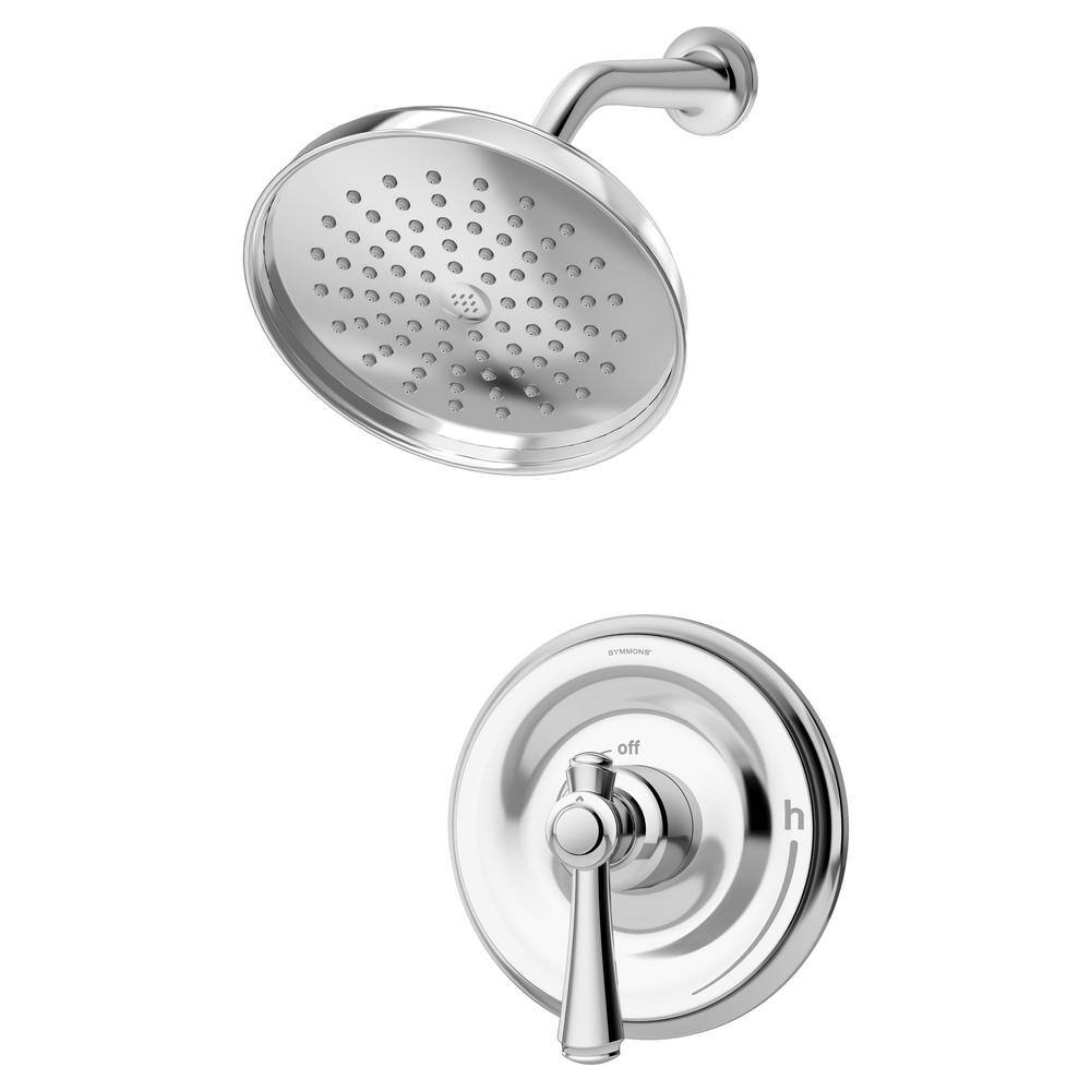 Symmons Degas 1-Handle 3-Spray Shower Trim in Polished Chrome (Valve ...