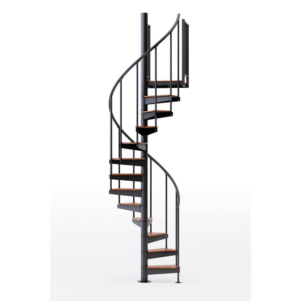 Mylen STAIRS Condor Black Interior 42 in. Diameter Spiral Staircase Kit ...