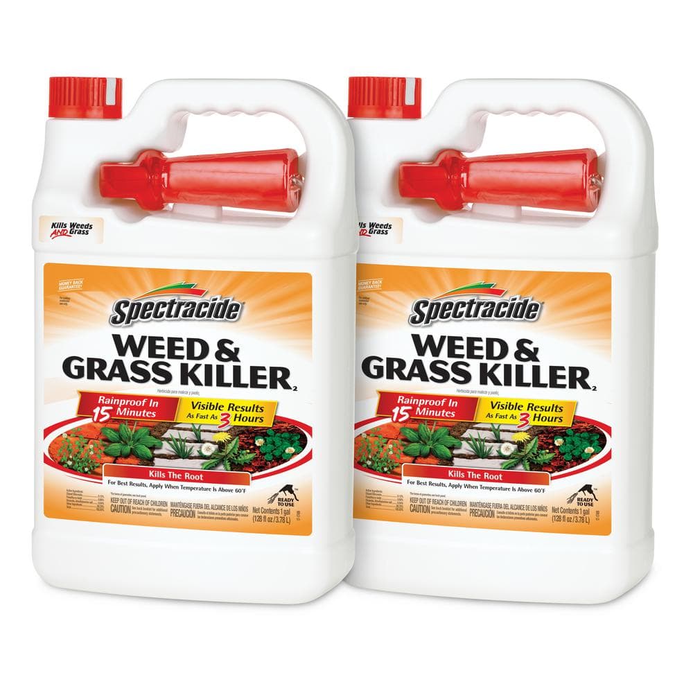 Spectracide 128 oz. Weed and Grass Killer Ready-to-Use Sprayer (2-Pack ...