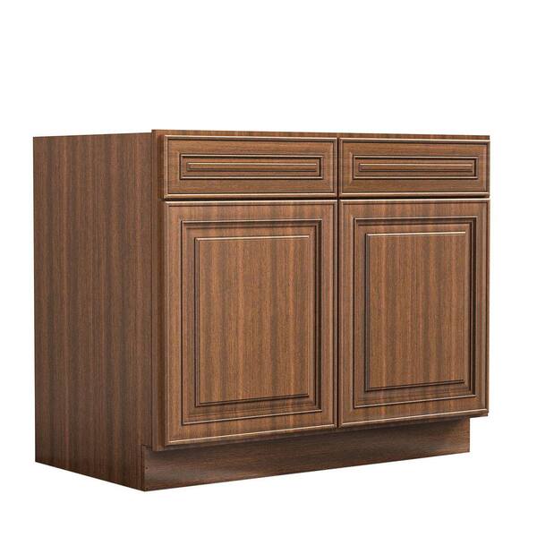 42 in. W x 24 in. D x 34.5 in. H Plywood Ready to Assemble Kitchen Base ...