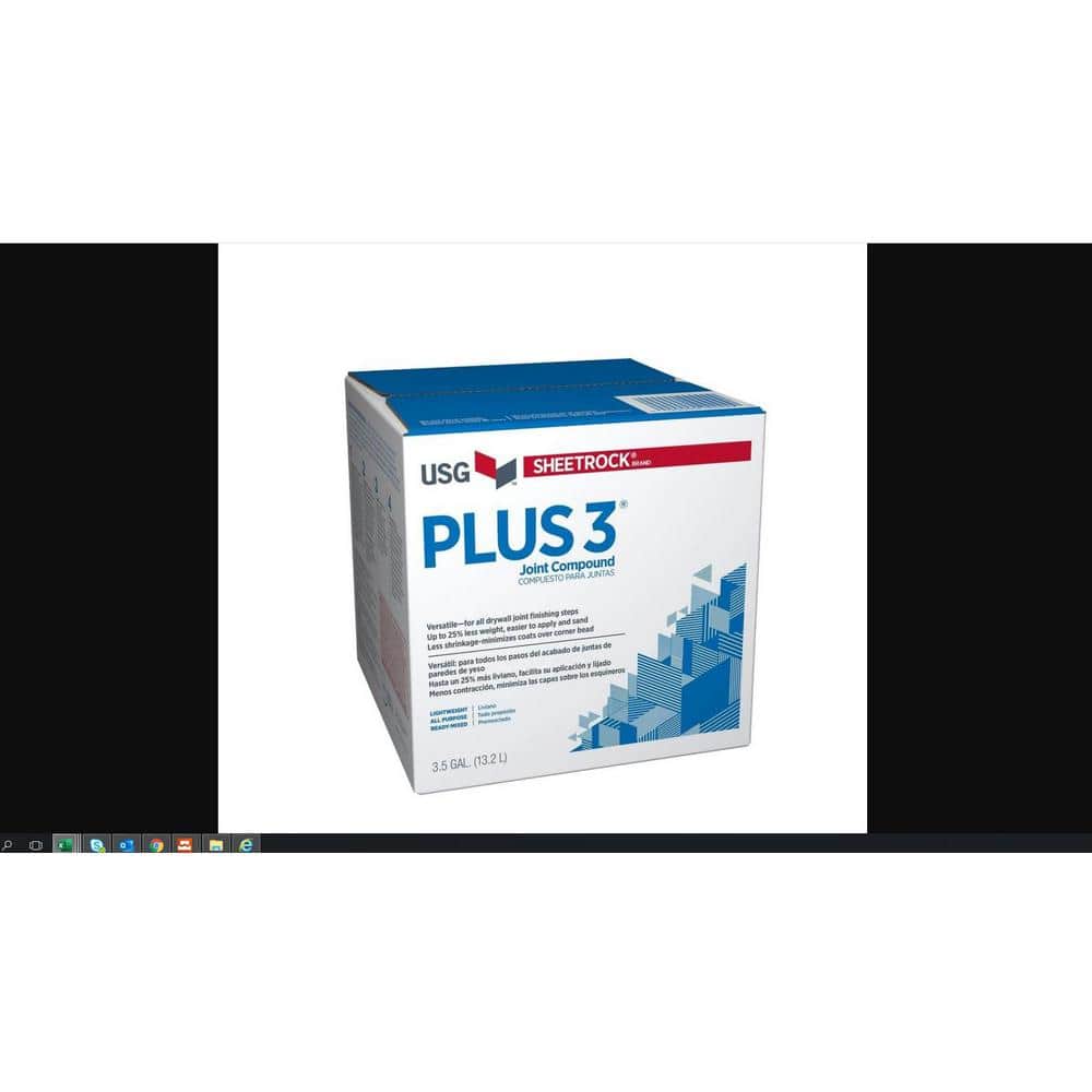 USG Sheetrock Brand 3.5 Gal. Plus 3 Lightweight All-Purpose Pre-Mixed ...