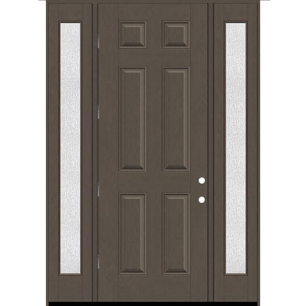 Steves & Sons Regency 68 in. x 96 in. 6 Panel RHOS Ashwood Stain ...