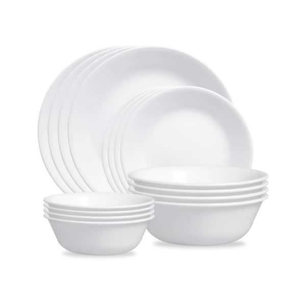 Reviews for Corelle Winter Frost White 16-Piece Dinnerware Set (Service ...
