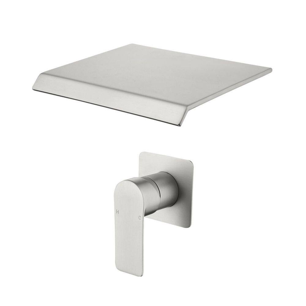cobbe Single-Handle Rectangular Wall Mounted Bathroom Faucet or Bathtub ...