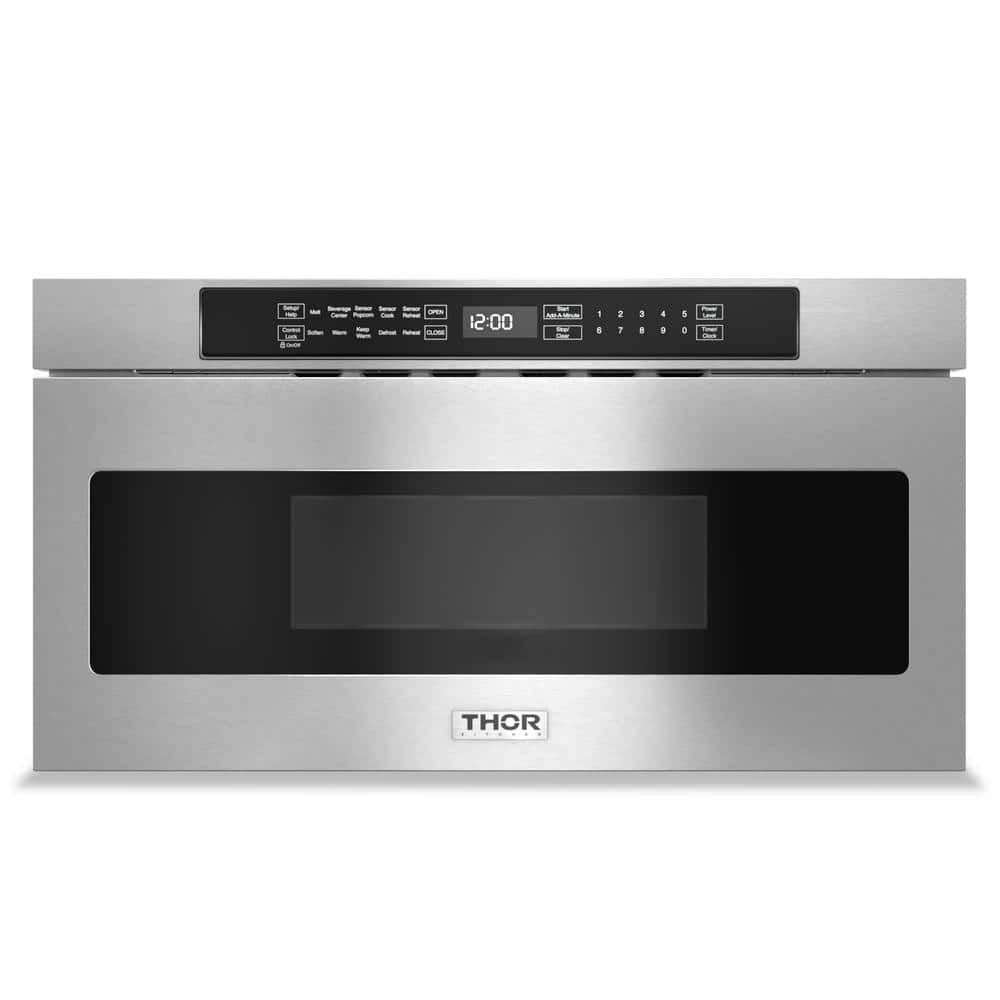 Thor Kitchen 30 in. W 1.2 cu. ft. Built-In Microwave Drawer with Easy ...