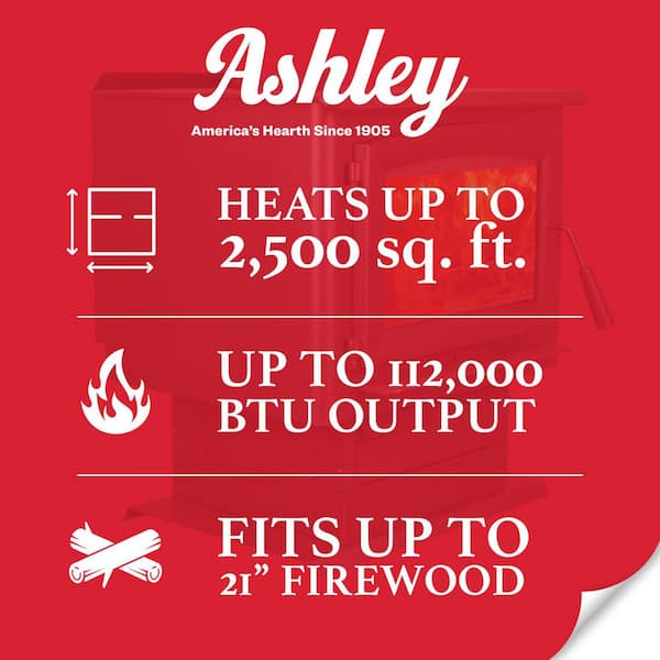 Ashley Hearth Products 2,500 sq. ft. Wood-Burning Stove - 2020 EPA ...