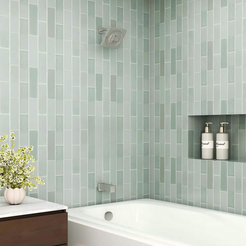 CASAINC 7-Spray Patterns 6.5 in. Wall Mount Rain Fixed Shower Head and ...