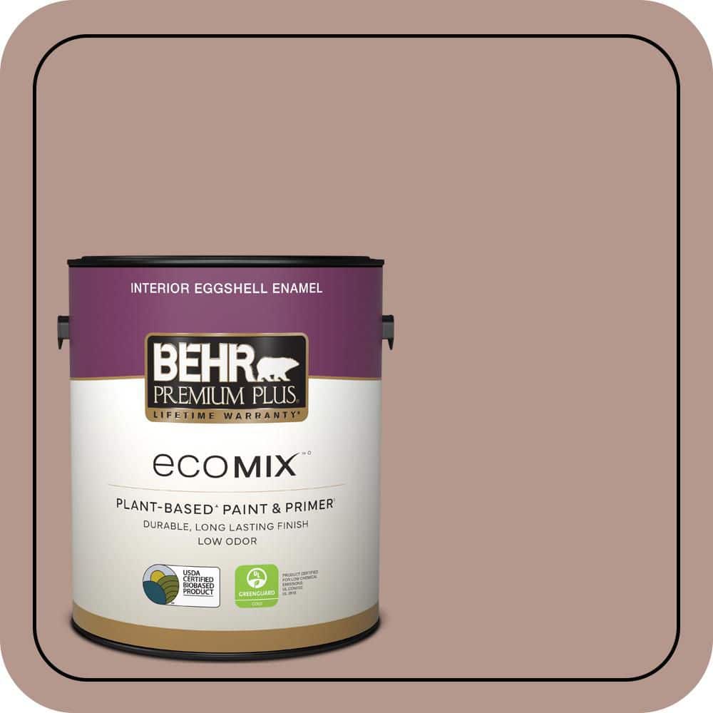 BEHR PREMIUM PLUS 1 gal. #N160-4 Sonora Rose Eggshell Enamel EcoMix ...