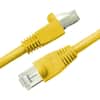 NTW 10 ft. Cat6a Snagless Shielded (STP) Network Patch Cable, Yellow ...