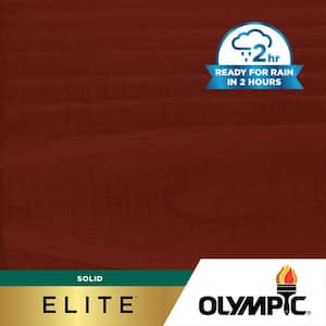Olympic Elite 1 gal. SC-1082 Tanglewood Solid Advanced Exterior Stain ...