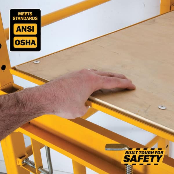MetalTech Wood Platform Walk Board with Trap Door for Baker Scaffolding ...