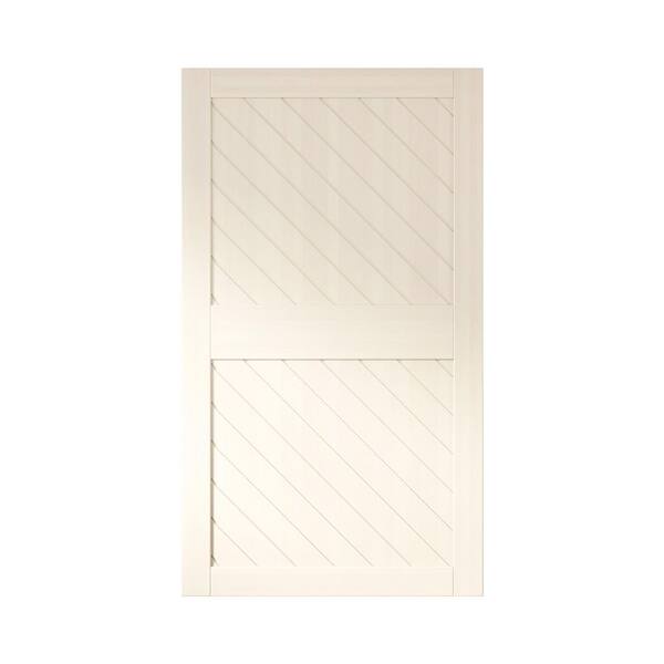 HOMACER XT2 50 in. x 84 in. C-Panel Solid Core Tinsmith Gray Slanted ...