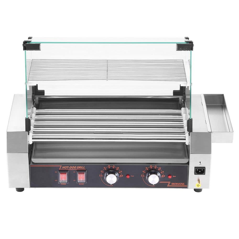 SKYSHALO Hot Dog Roller, 12 Hot Dog 5 Rollers, Stainless Steel Sausage ...