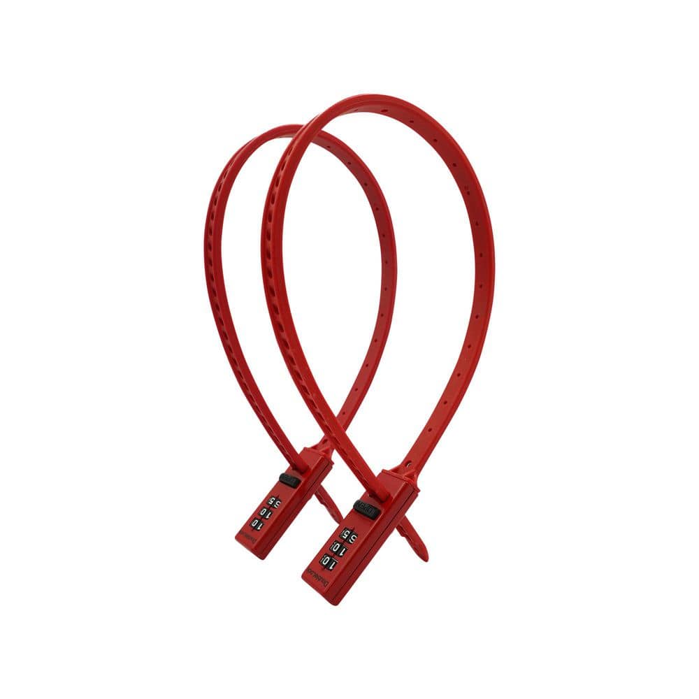 DoubleLock BADGER, Strap Lock 2-pk. Flexible Combination Zip Tie Locks ...