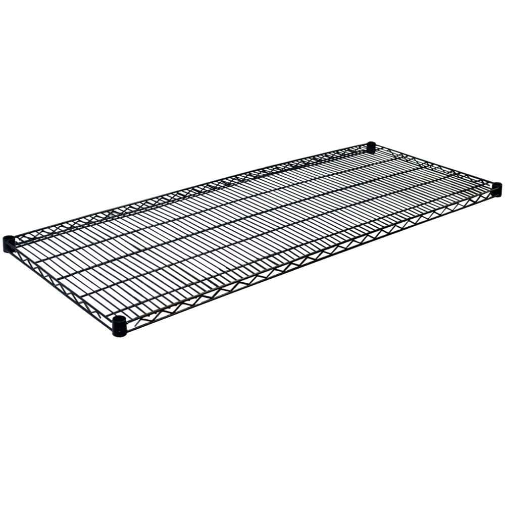 Storage Concepts 1.5 in. H x 60 in. W x 24 in. D Steel Wire Shelf in ...