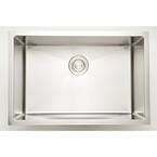 Delta Lorelai 16-Gauge Stainless Steel 27 in. Single Bowl Undermount ...