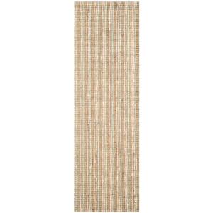 SAFAVIEH Natural Fiber Sage/Beige 3 ft. x 14 ft. Solid Runner Rug ...