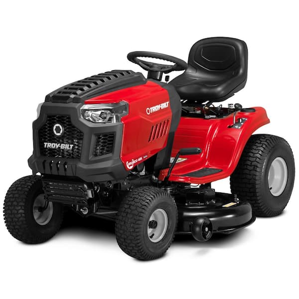 Troy-Bilt Bronco 46 in. 547cc Engine Automatic Drive Gas Riding Lawn ...