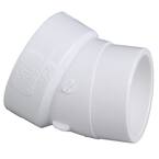 VPC 2 in. PVC DWV 22-1/2-Degree Hub x Hub Elbow Fitting 34-LP324-020B ...
