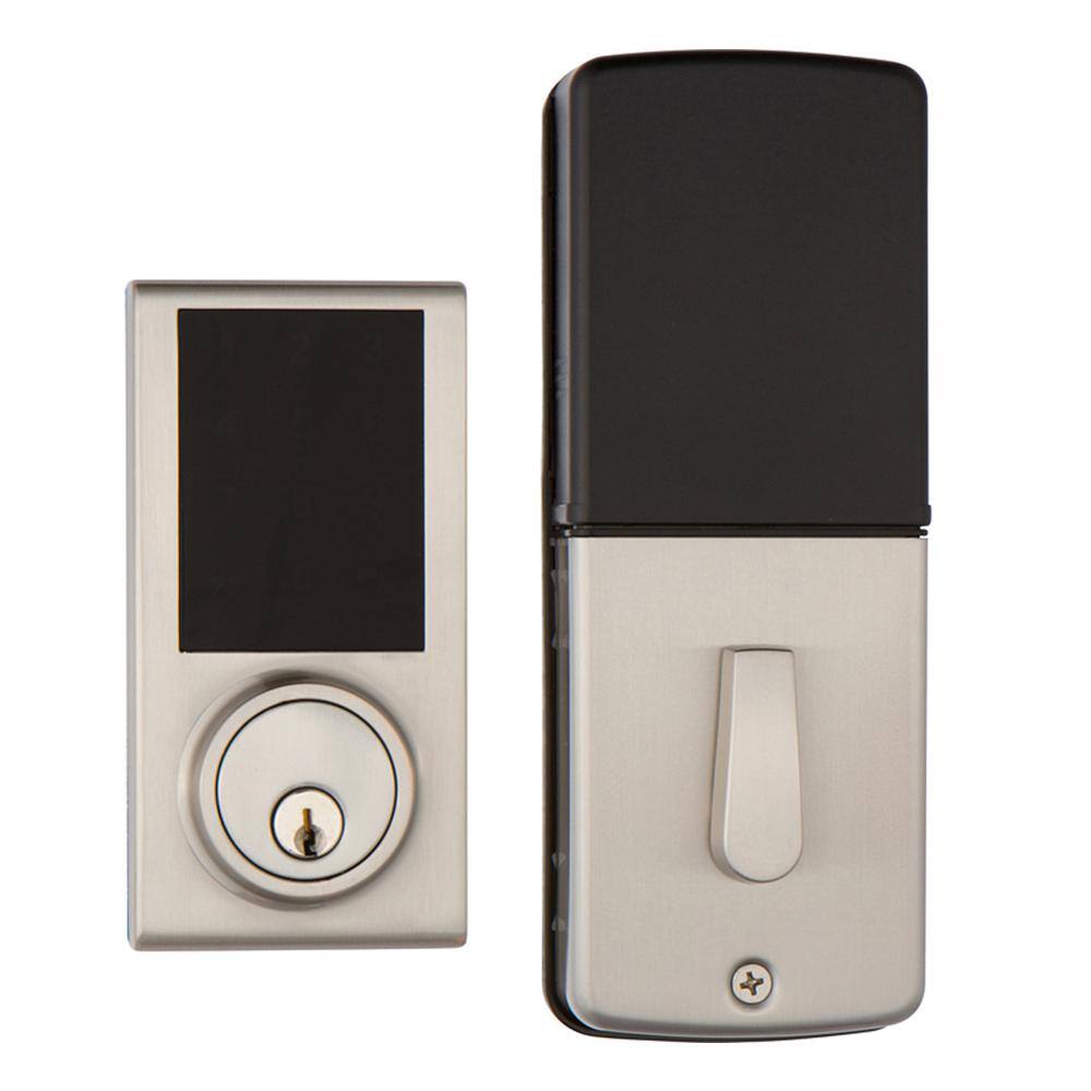 DELANEY HARDWARE Satin Nickel Touchscreen ZWave Smartlock Single ...