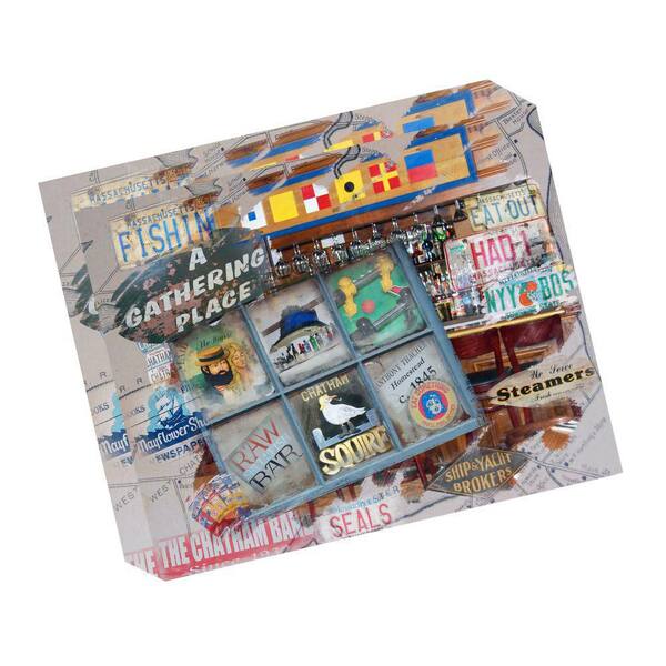 Chatham Squire Cape Cod Collage by Grotto Studios 1-Piece Unframed ...