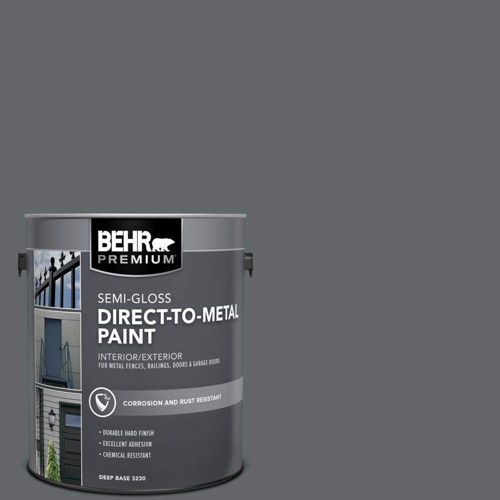 BEHR PREMIUM 1 gal. #N450-6 Binary Star Semi-Gloss Direct to Metal ...