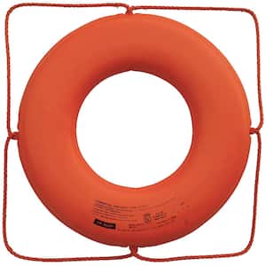 Jim-Buoy 24 in. Closed Cell Foam Life Ring with Webbing Straps in ...