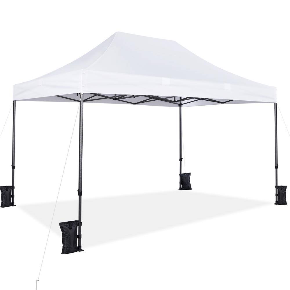 Yaheetech 10 ft. x 15 ft. Outdoor Commercial Canopy Tent Metal Frame ...